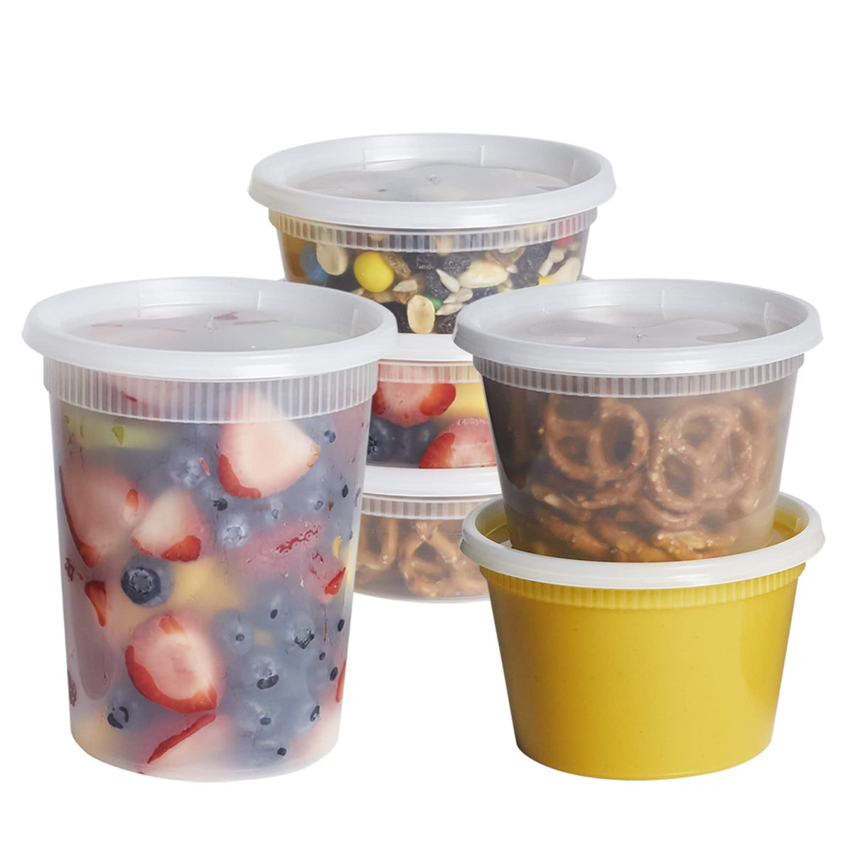 Plastic Deli Containers & Lids – Leak-Proof, Stackable & Food Safe ...
