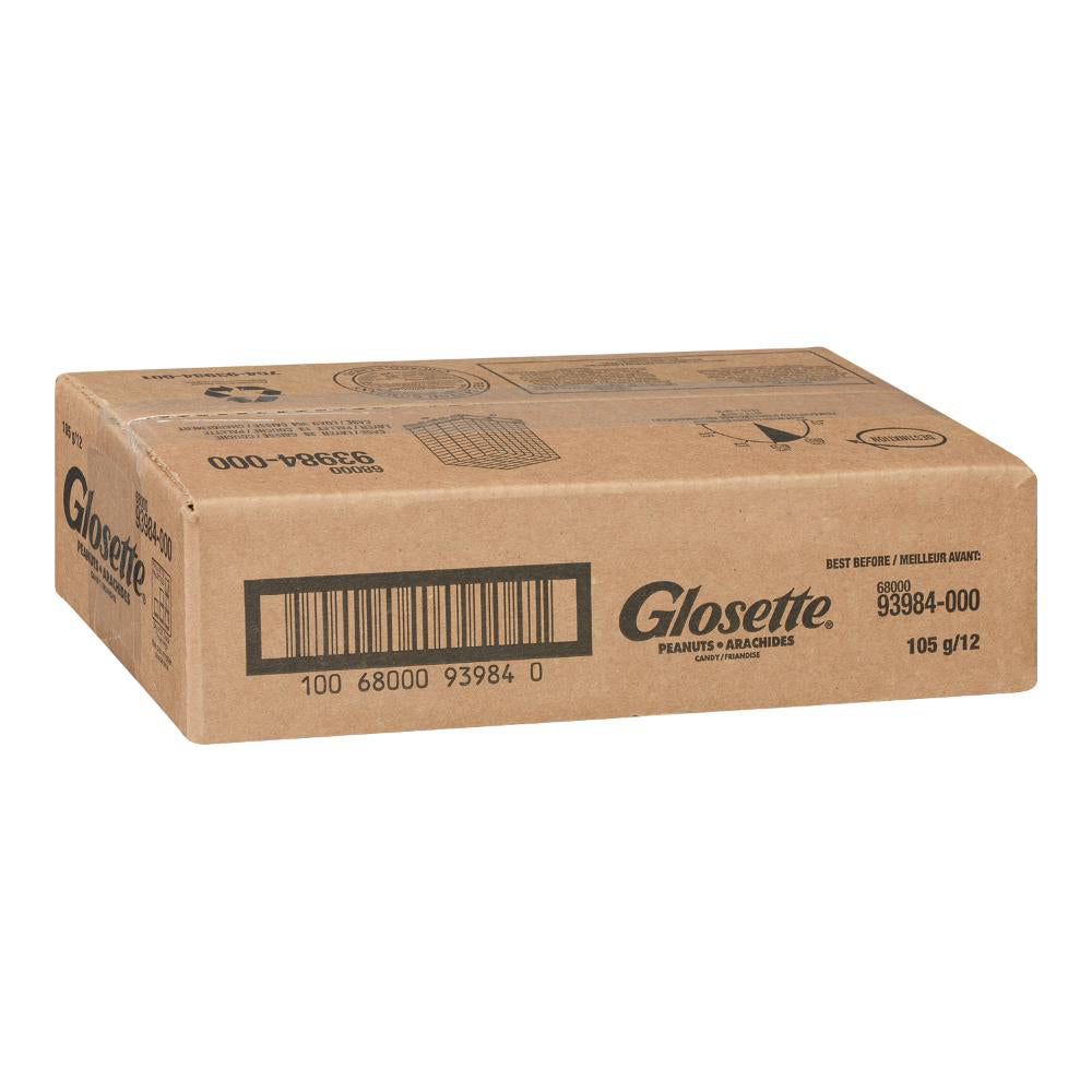 Glosette Peanuts Chocolate Covered Candy Theatre Box 12 x 105g – Mega Store