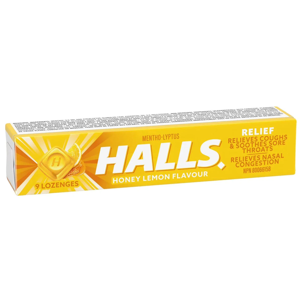 Halls Relief Honey Lemon Cough Drops 9 Lozenges 20 Packs – Mega Store
