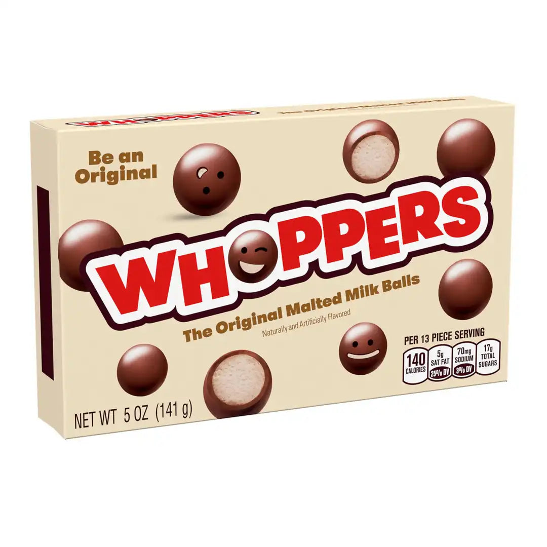 Hershey Whoppers Original Malted Milk Candy Theatre Box - 12 x 141g ...