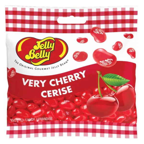 Jelly Belly Very Cherry Jelly Beans Candy 12 x 100g, Wholesale Candy at ...