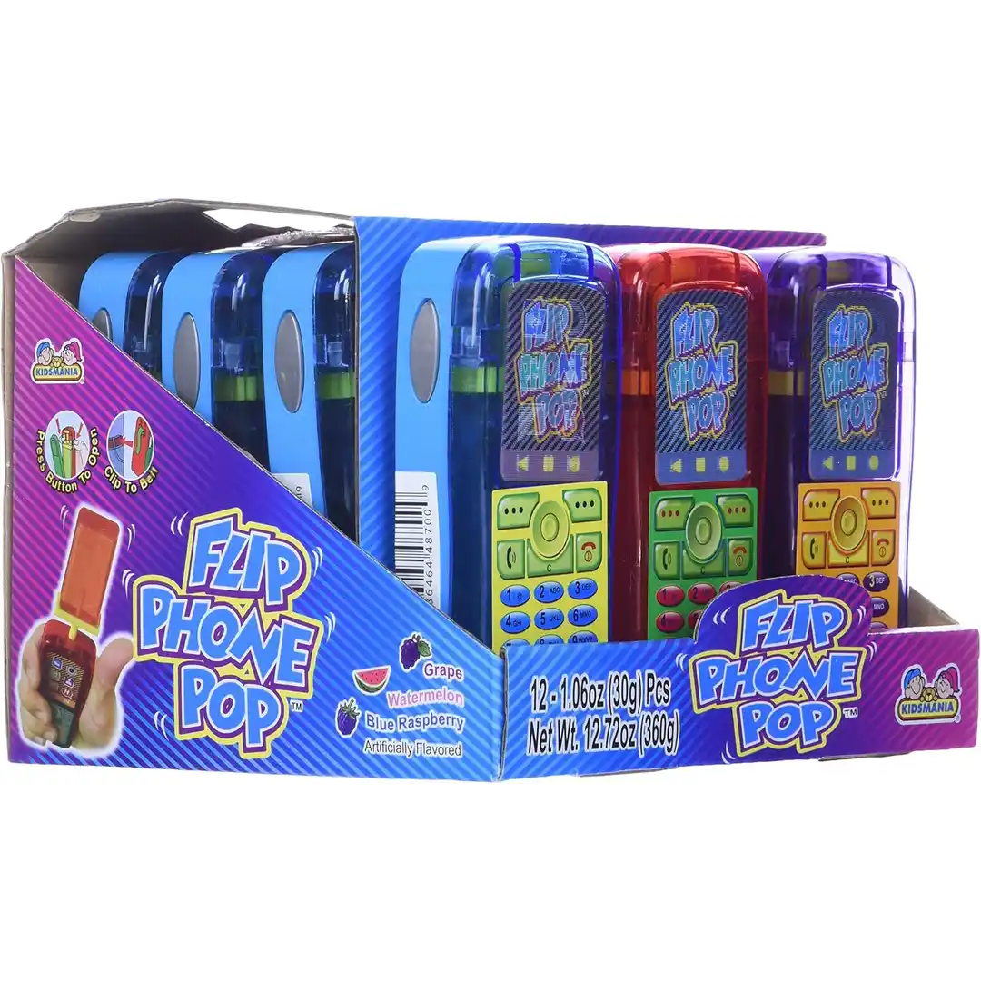 Kidsmania Flip Phone Pop 12 x 30g, Wholesale Candy Distributor BulkMart ...