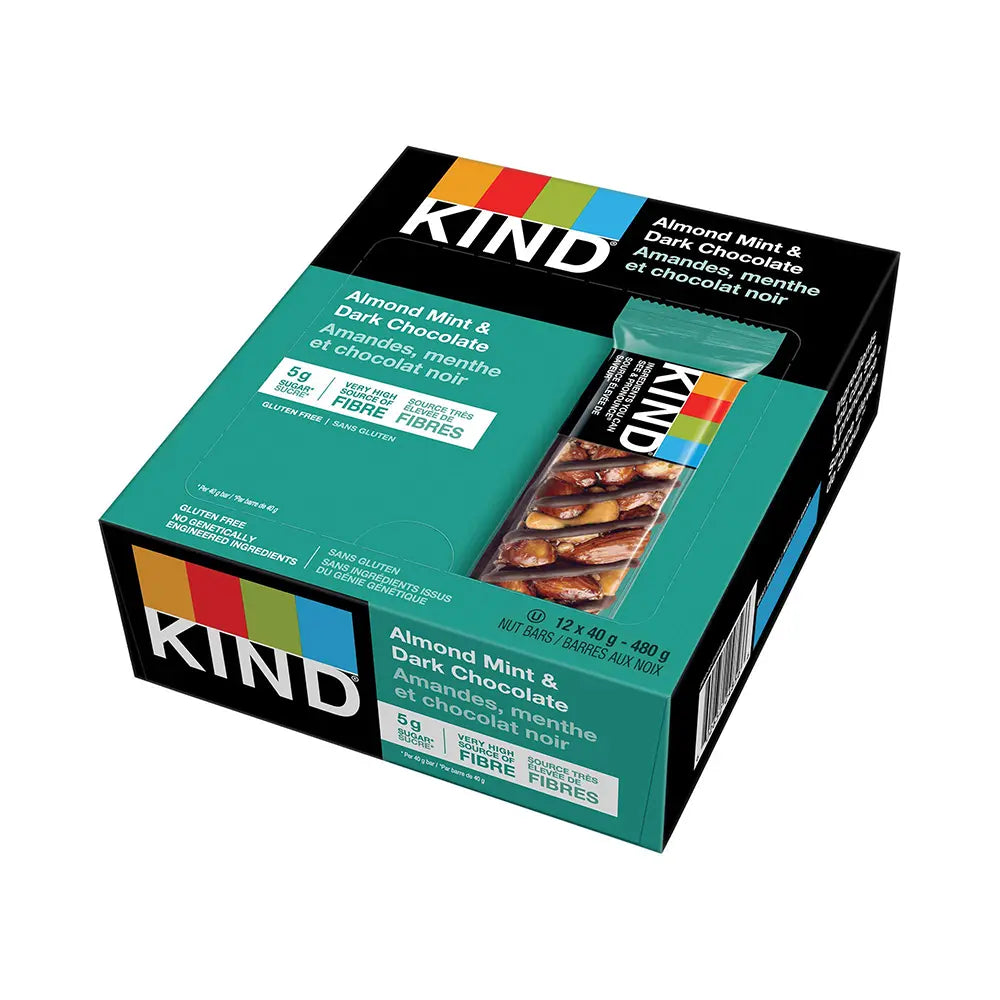 Kind Bars Almond Cashew Mint & Dark Chocolate Bar 40g 72/Case – Mega Store