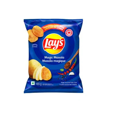 Lay's Magic Masala Flavored Vending Potato Chips 40 x 40g, Bulk Snack ...