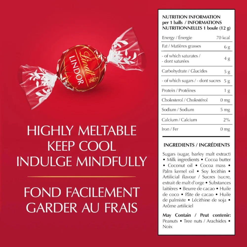 Lindt Lindor Milk Chocolate Truffles Box 6 x 156g, Chocolate Gift Boxes ...