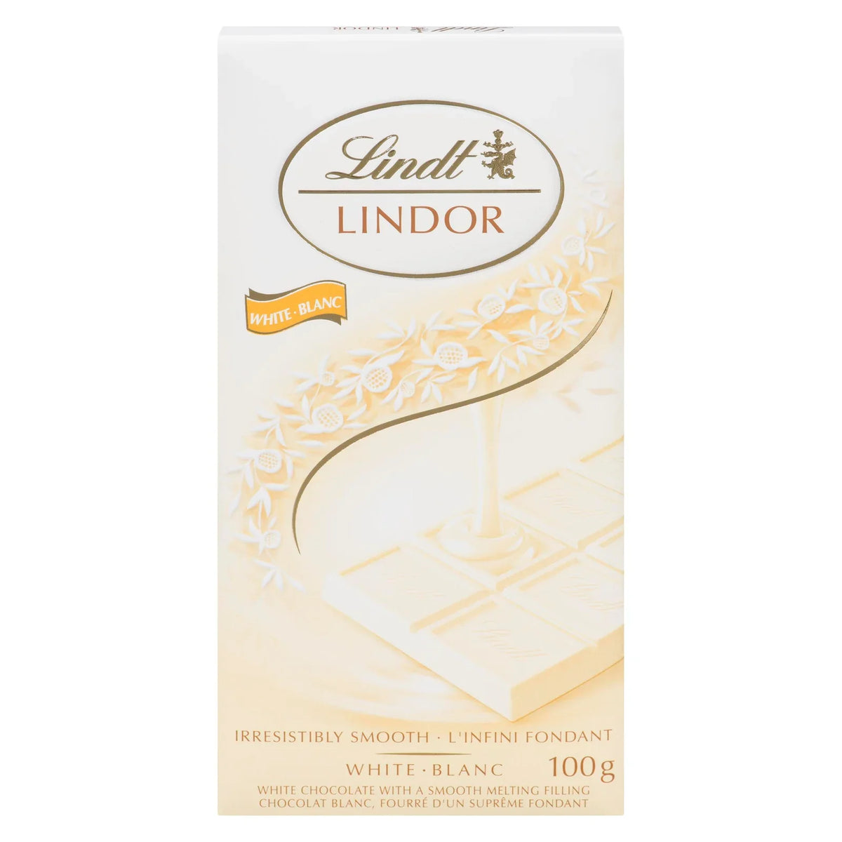 Lindt Lindor White Chocolate Bar 6 x 100g, Bulk Chocolate Bars & Candy ...