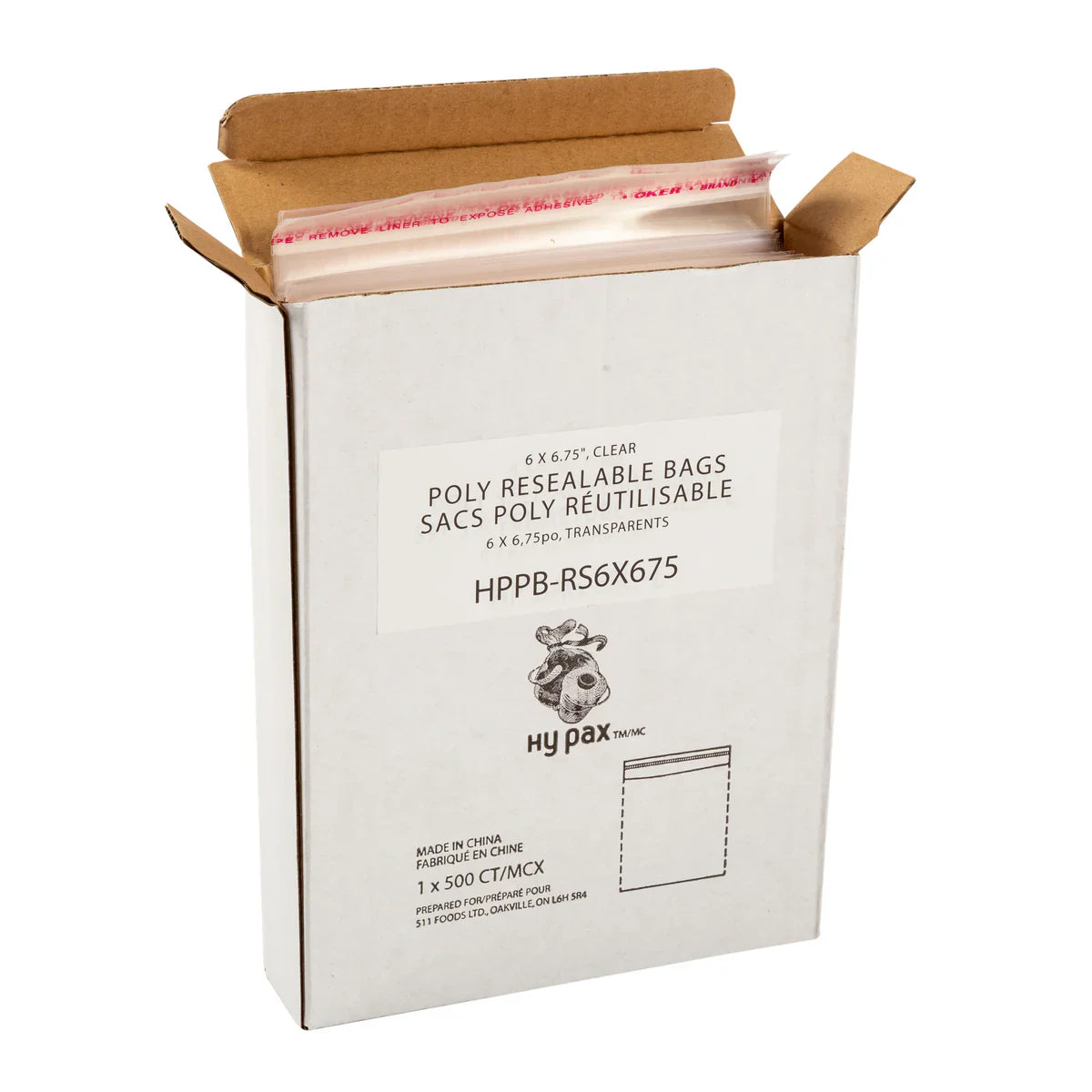 Shop Resalable Poly Bags with Adhesive Strip 6x6.75 Inch 500/Case ...