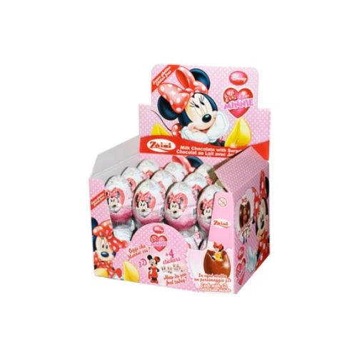 Zaini Disney Minnie Mouse Surprise Chocolate Eggs - 24 x 20g – Mega Store